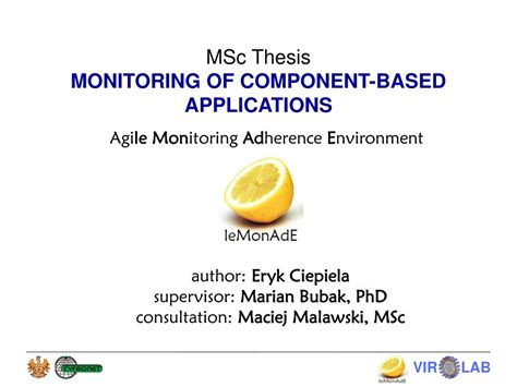 Ppt Msc Thesis Monitoring Of Component Based Applications Powerpoint