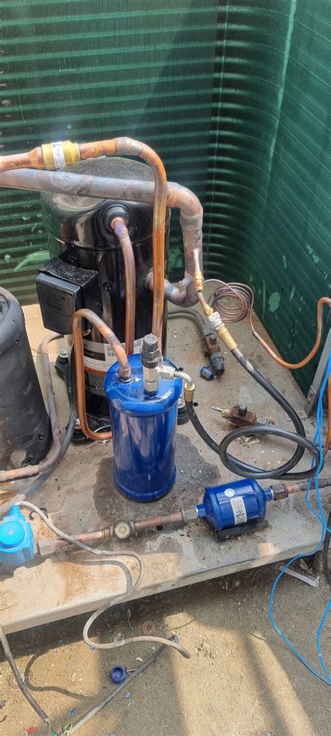 삼성냉동시스템 시공사례 안산시화공단남동단화성 축냉식에어컨 산업용냉각기콤프액분리기유분리기설치시공사례