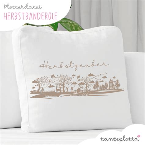 Plotterdatei Herbstbanderole Tante Plotta