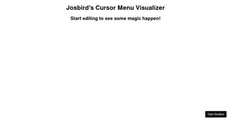 Josbirds Cursor Menu Visualizer Codesandbox