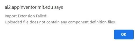 Extension Import Error MIT App Inventor Help MIT App Inventor Community