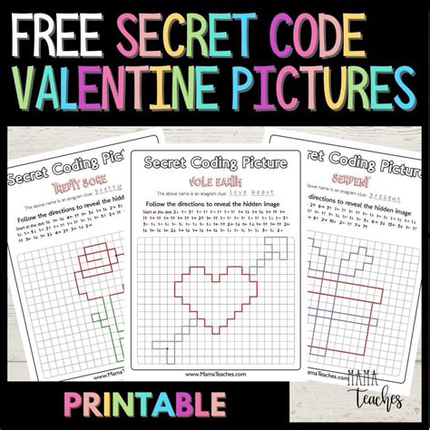 Secret Code Valentines Day Activities Valentines Day Activities