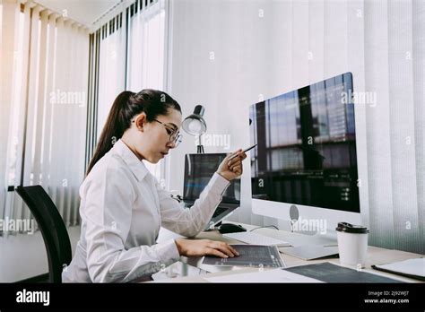 asian woman professional development programming website working a