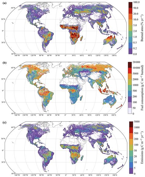 Gmd Global Biomass Burning Fuel Consumption And Emissions At 500 M
