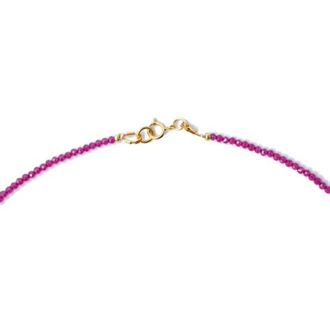Tiny Ruby 14k Gold Necklace Chairish