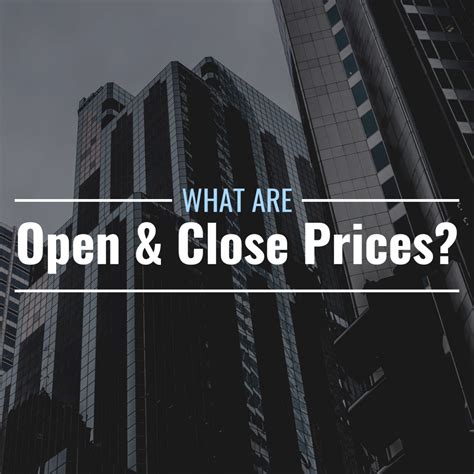 What Are Opening Closing Prices In The Stock Market TheStreet