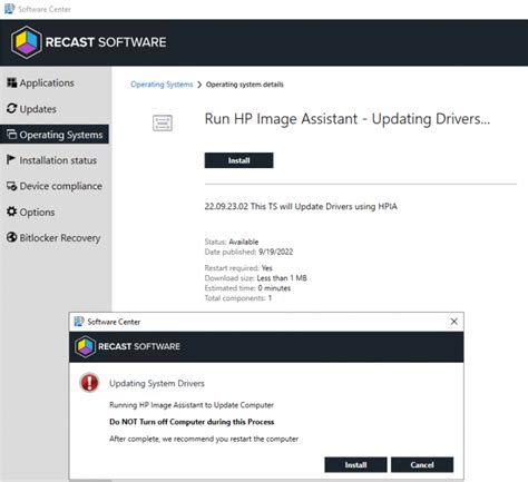 Deploying Hp Driver Updates With Image Assistant And Configmgr Task