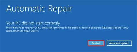 Solved ‘your Pc Did Not Start Correctly Error On Windows