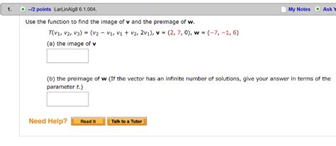 solved my notes ask y 1 12 points larlinalg8 6 1 004 use