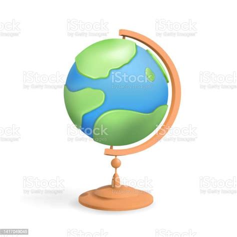 만화 지구 지구 흰색 배경에 고립 된 기지에 세계지도가있는 행성 지구 모델 3d 렌더링 0명에 대한 스톡 벡터 아트 및 기타 이미지 0명 개념 개념과 주제 Istock