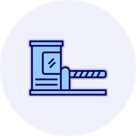 Parking Barrier Vector Icon 38373191 Vector Art At Vecteezy