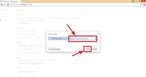 Homepage Ninja Setting Your Custom Homepage On The Google Chrome Web Browser On A Windows Computer