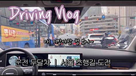 초보운전 브이로그 운전 두달차 왕초보 │ 서울 초행길 도전 │ 2024투싼nx4 하이브리드 Youtube