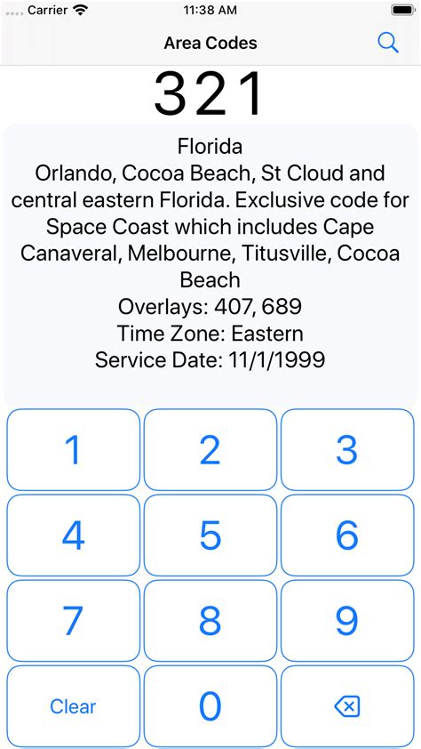 Area Codes For Iphone Download