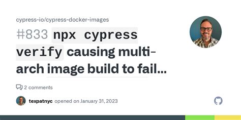 `npx Cypress Verify` Causing Multi Arch Image Build To Fail With `docker Buildx` Can Build
