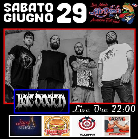 Mcdinis 🫵sabato 29 Giugno💥 ⚡️put Down Band💥 🤟metal