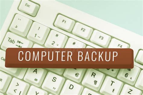Hand Writing Sign Computer Backup Business Idea The Act Of Copying Of