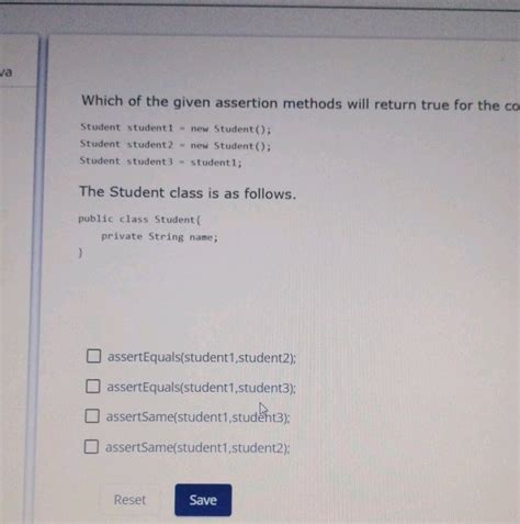 Which Of The Given Assertion Methods Will StudyX