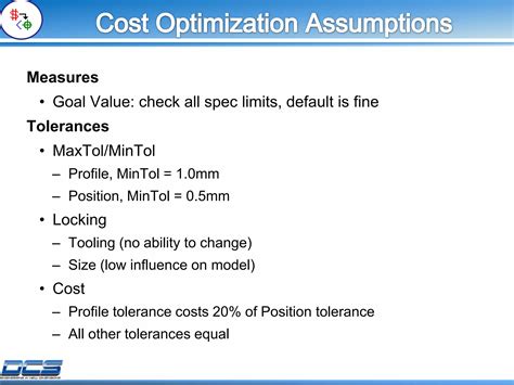 3dcs Advanced Analyzer And Optimizer For Tolerance Analysis Ppt