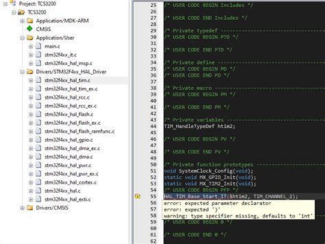 Solved Hi I Start New Project With Stm32cubemx For Mcus Stmicroelectronics Community
