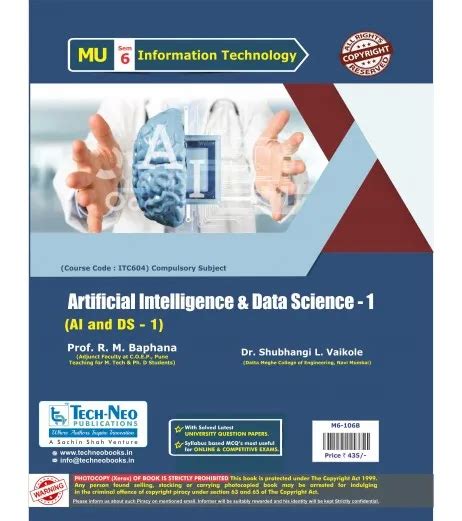 Artificial Intelligence And Data Science 1 Sem 6 It Engg Tech Neo