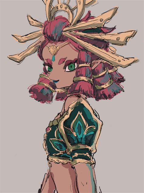 Riju The Legend Of Zelda And More Drawn By Yamenkaaa Danbooru