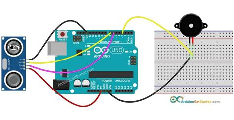 Arduino Circuit Setup For Ultrasonic Sensor Integration