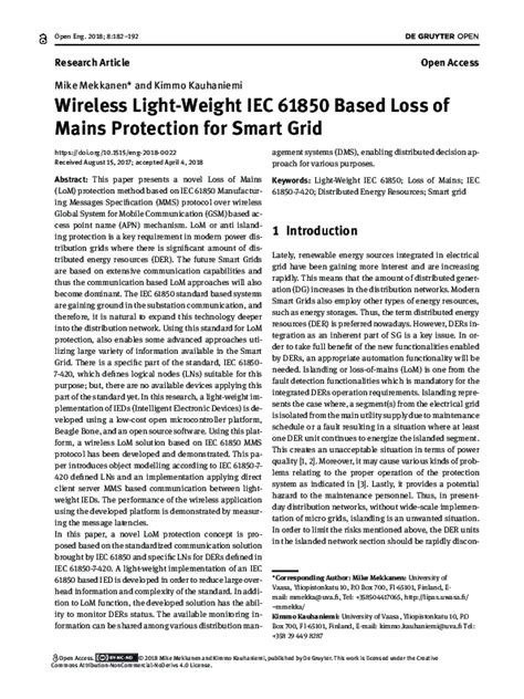 pdf wireless light weight iec 61850 based loss of mains protection