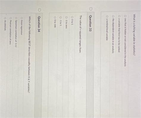 Solved What Is A Lurking Variable In Statistics One That Is Chegg Com