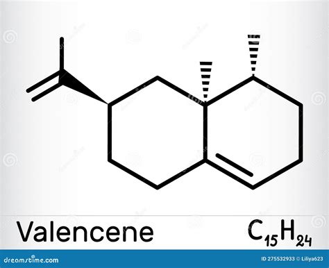 Valencene Molecule It Is Carbobicyclic Compound Sesquiterpene Aroma