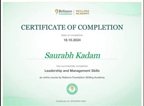 Saurabh Kadam On Linkedin Skillindia Skillindia Ledership Management