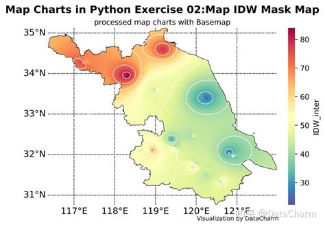 绘图提高篇 Python Idw插值计算及可视化绘制 Idw 插值算法 Csdn博客