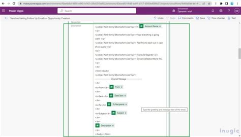 send trailing follow up email in microsoft dynamics 365 crm using power