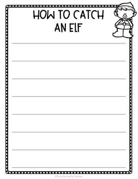 December STEM How To Catch An Elf Activity And Book Response TPT
