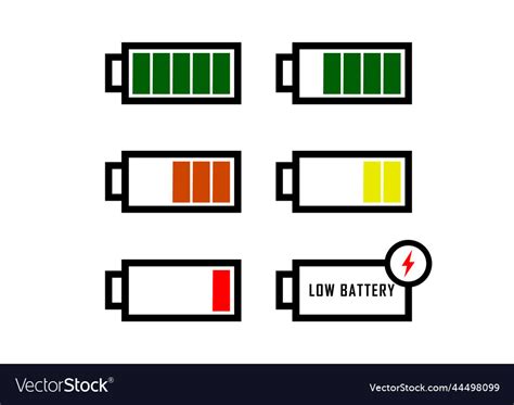 Battery Charge Design Full Charging Power Vector Image