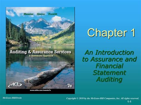 Introduction To Assurance And Financial Statement Auditing Ppt