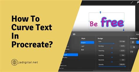How To Curve Text In Procreate? - JADigital
