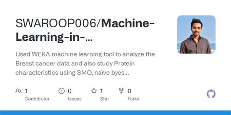 github swaroop006 machine learning in bioinformatics using weka used