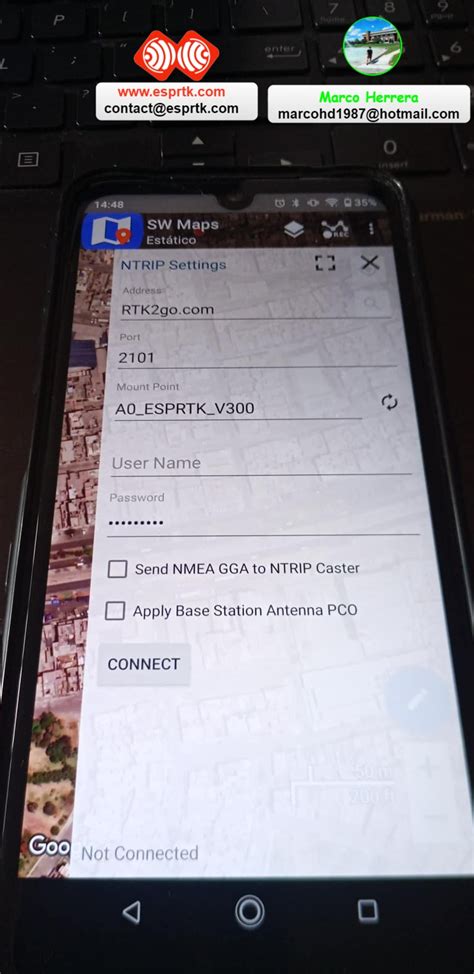 Blog NTRIP Base And CORS F P RTK Marco Herrera ESPrtk Homepage
