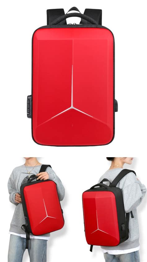 Mercedes 3d Hardshell Backpack Red