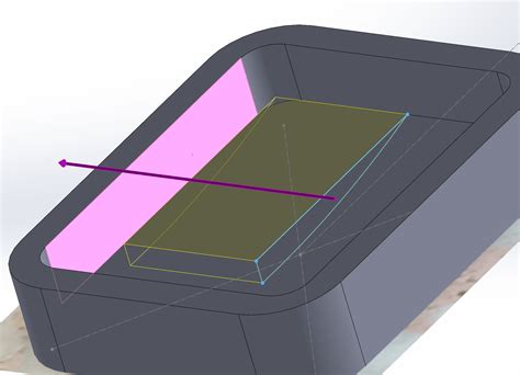 Help Restraining Extrude Cut Withing Perpendicular Sketch Boundaries R Solidworks