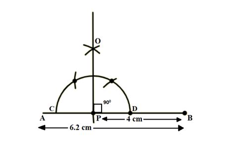 draw a line segment [ab 6 2 ] cm mark a point [p ] in [ab