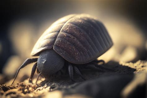 Premium Ai Image A Close Up Of A Bug With A Dark Brown Body And A