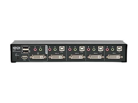 Tripp Lite Port DVI Dual Link USB KVM Switch W Audio And Cables Newegg Com