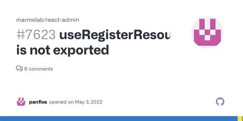 useregisterresource is not exported · issue 7623 · marmelab react