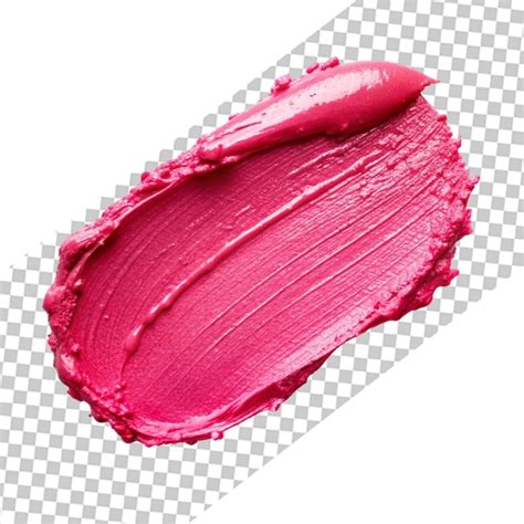 Lipstick And Lipstick Smear Isolated On White Background Premium Ai