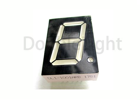 Red Color Super Bright Digit LED Display Inch Single Digit ISO Approval
