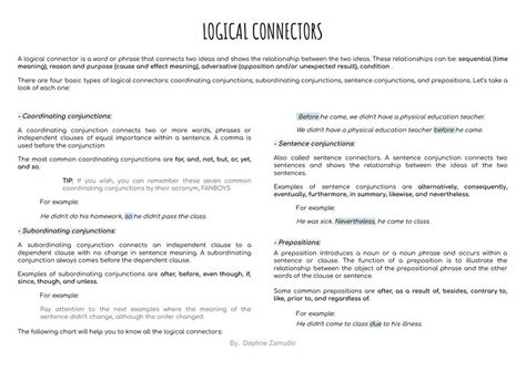Logical Connectors Daphne Reyes UDocz