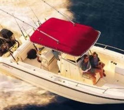Boston Whaler Outrage 260 2001 T Top Above Image RNR Marine