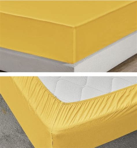 Простирадло на резинці Ardesto Mixandmatch Сатин двоспальне 180x200 30 см Сонячне Art1820fss